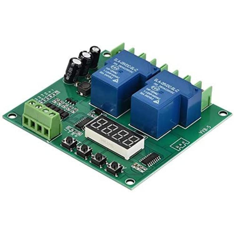 YYB-5 12v 24v Motor Forward/Reverse Control Board Two Relay Delay Timing Cycle Module Control ...